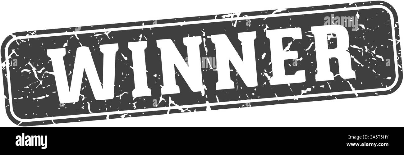 winner stamp. winner rectangular sign isolated on transparent ...
