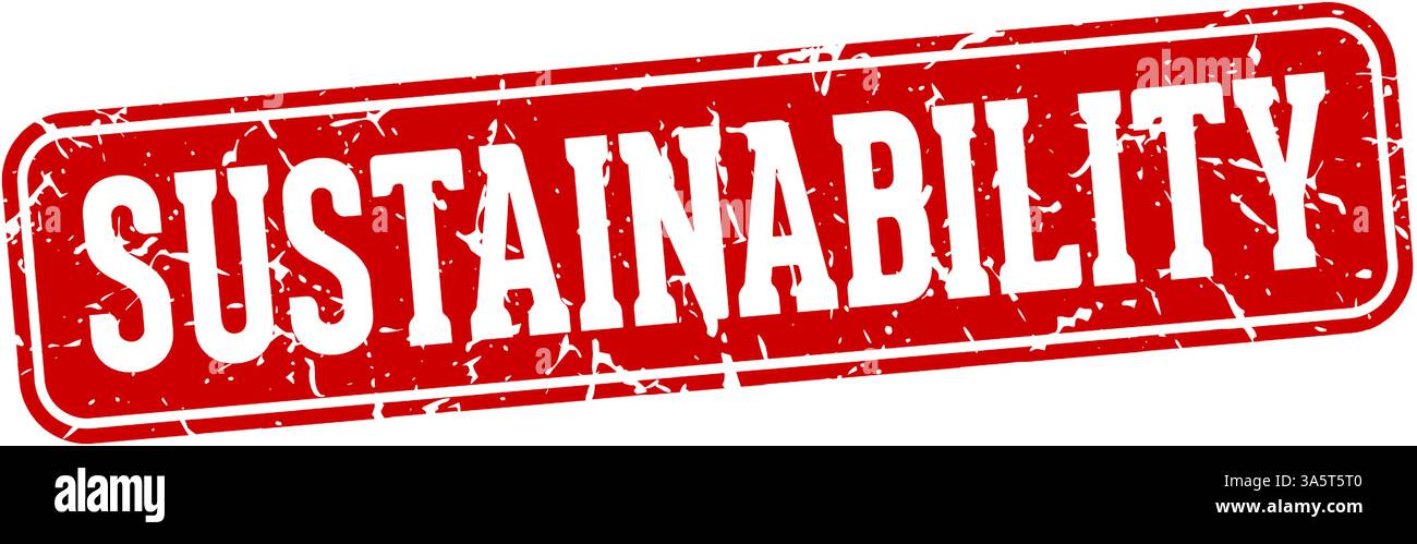 sustainability stamp. sustainability rectangular sign isolated on ...