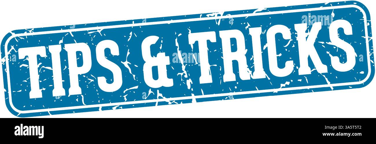 tips & tricks stamp. tips & tricks rectangular sign isolated on ...