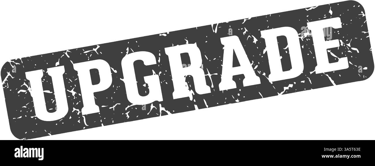 upgrade stamp. upgrade rectangular sign isolated on transparent ...