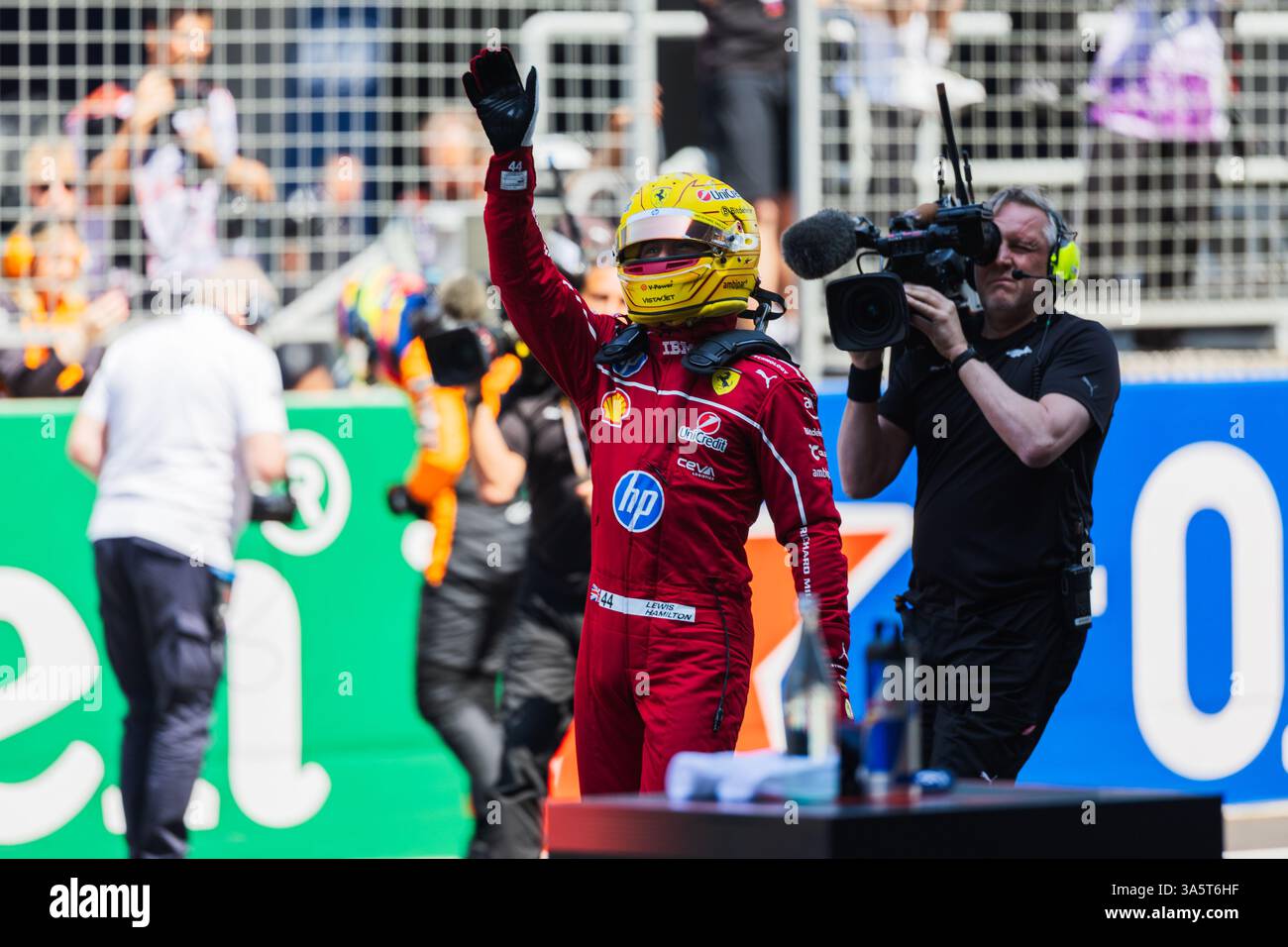 Shanghai, China. 22nd Mar, 2025. Lewis Hamilton of Great Britain and ...