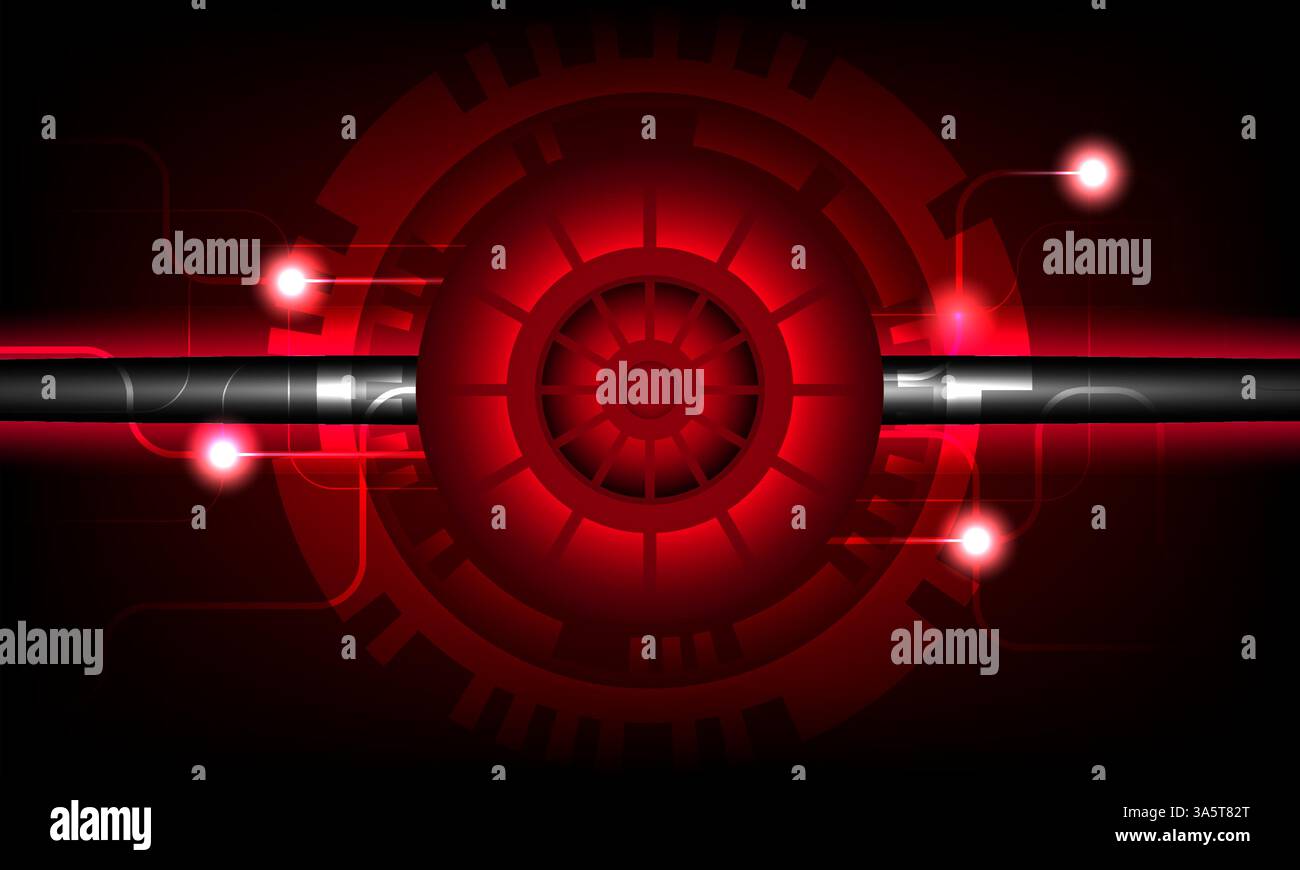red lighting circuit technology background,technology abstract vector ...