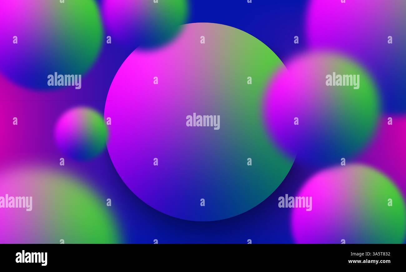 Abstract sphere shape background, bubble gradient background wallpaper ...