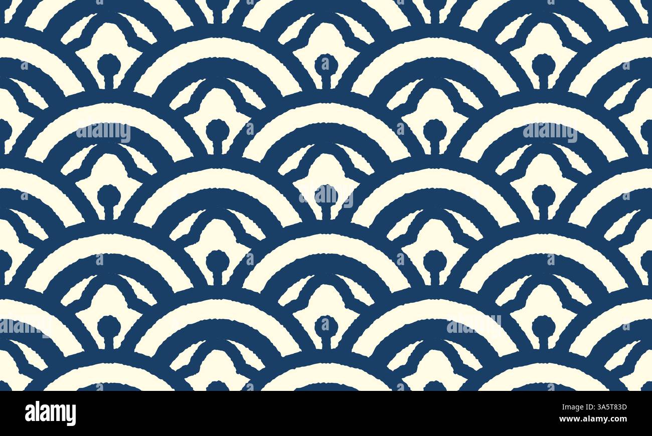 overlapping scale seamless pattern,traditional seamless embroidery ...