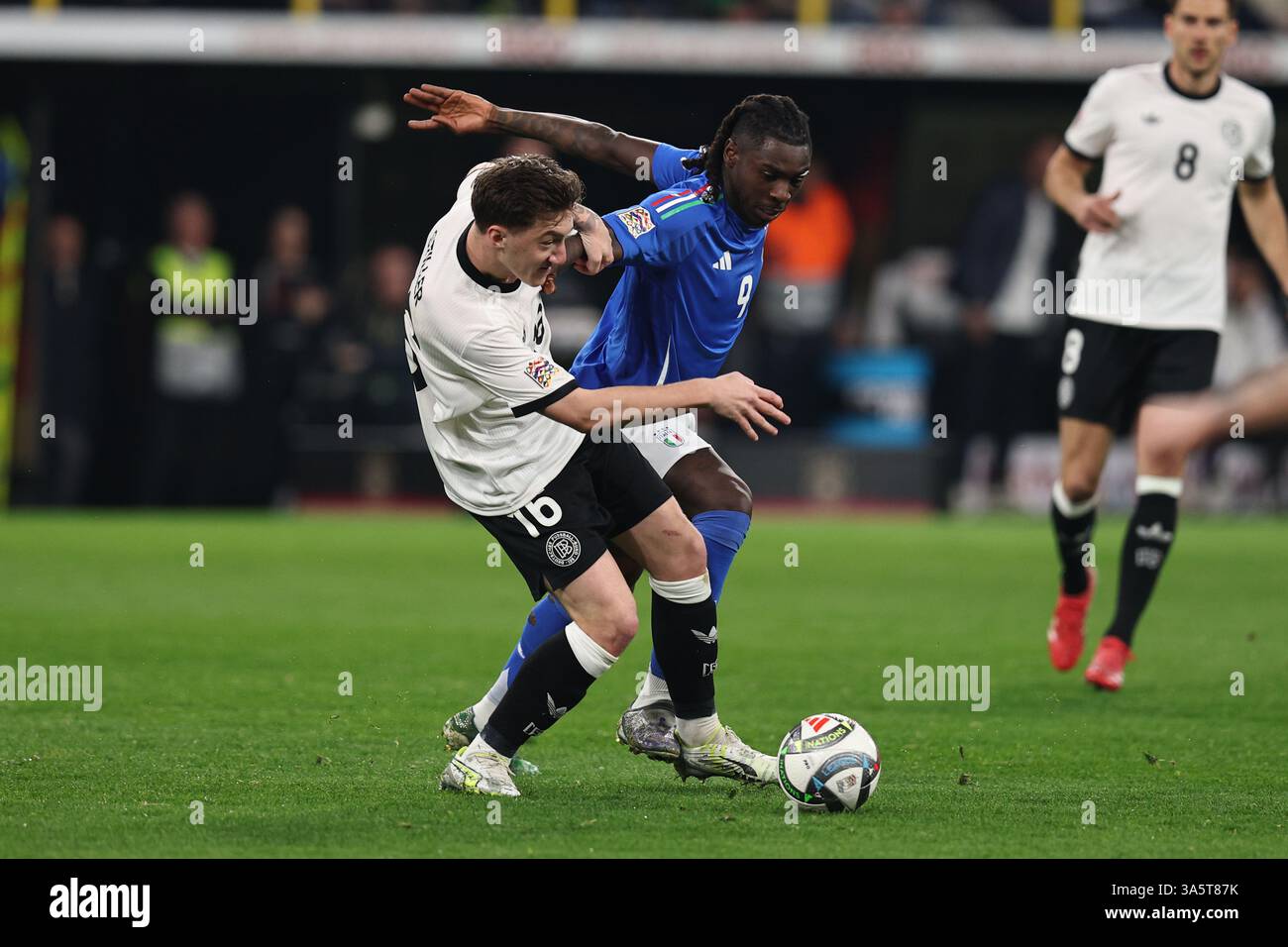 Moise Kean (Italy)Angelo Stiler (Germany) ; during the Uefa Nations ...