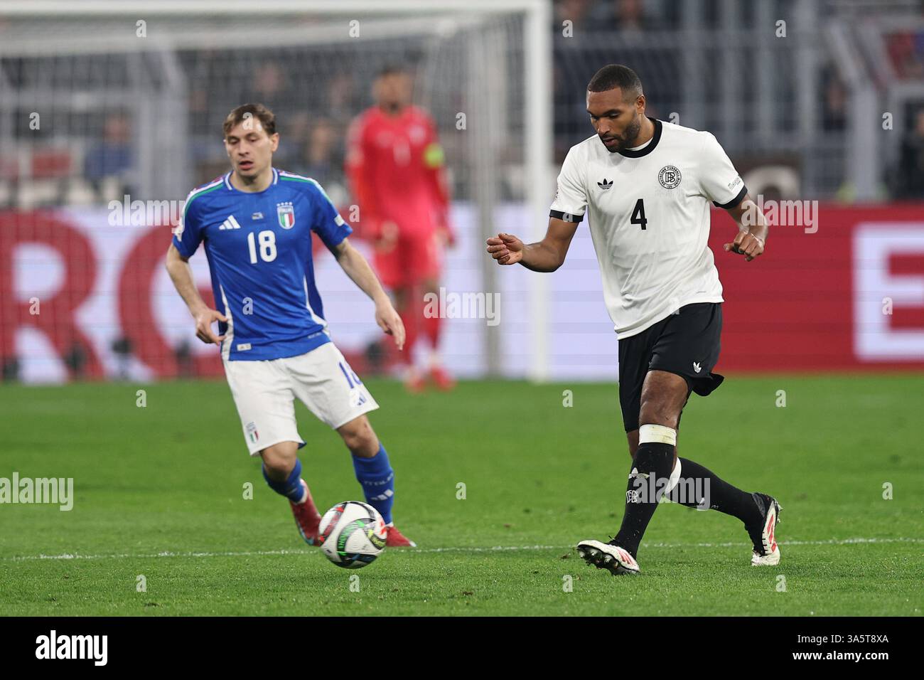 Jonathan Tah (Germany)Nicolo Barella (Italy) ; during the Uefa Nations League 2025 match between ...
