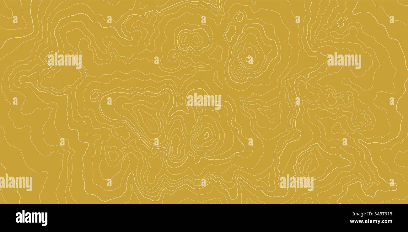 Topographic map vector illustration. Imaginary mountain elevation map ...