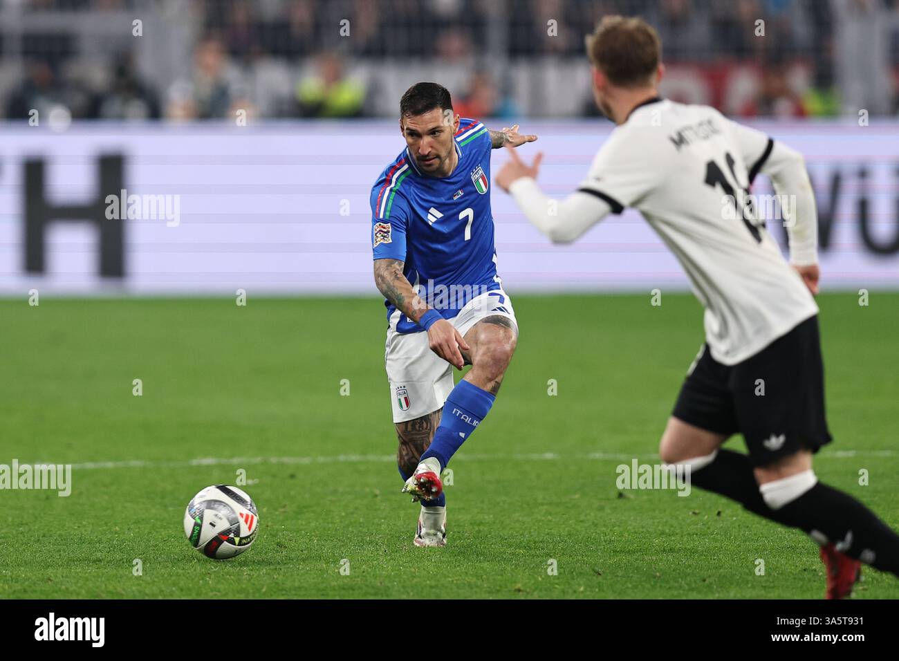 Matteo Politano (Italy) ; during the Uefa Nations League 2025 match ...