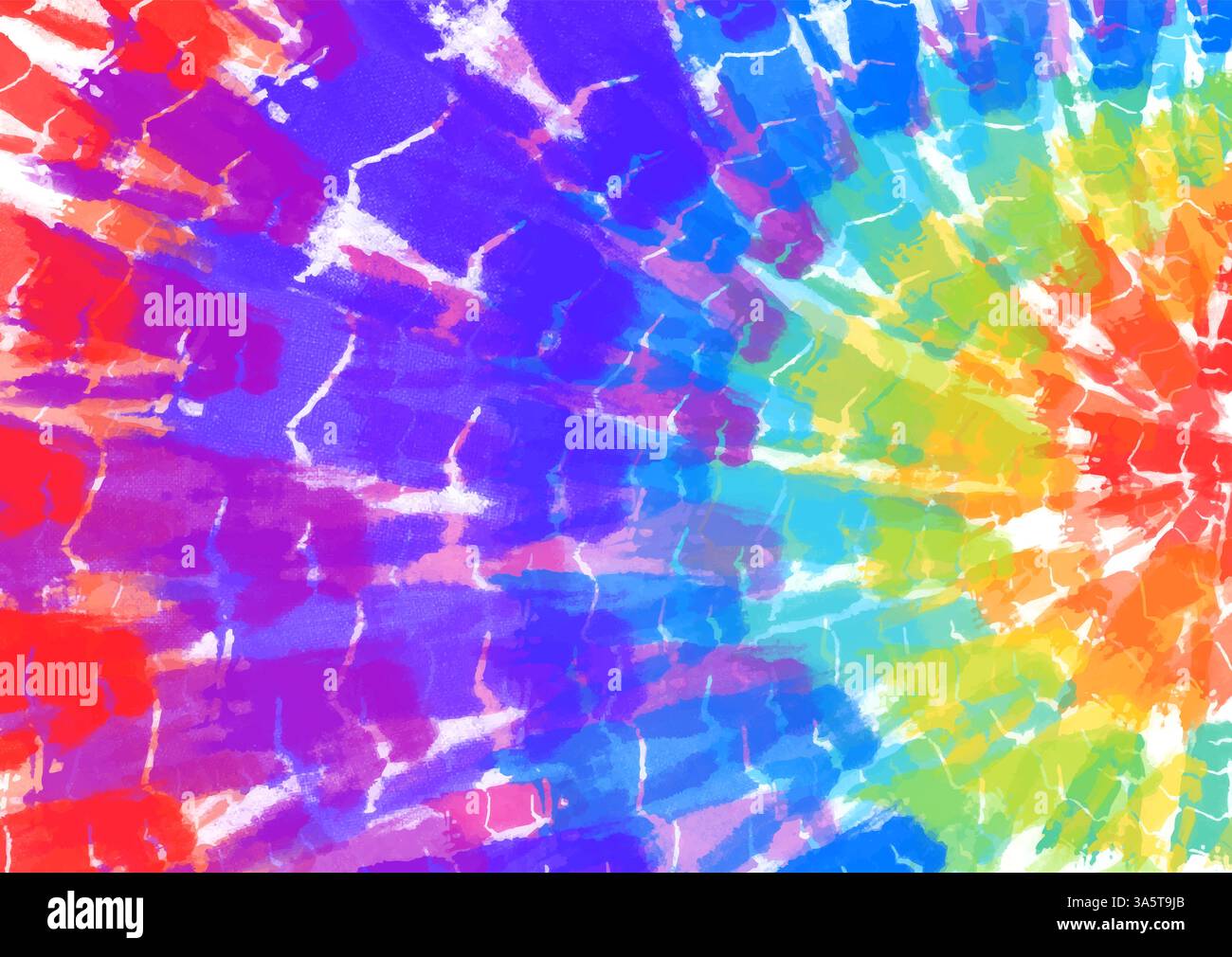 Abstract rainbow coloured hand painted tie dye background design Stock ...