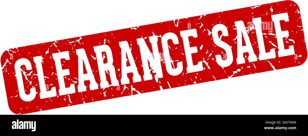 clearance sale stamp. clearance sale rectangular sign isolated on ...