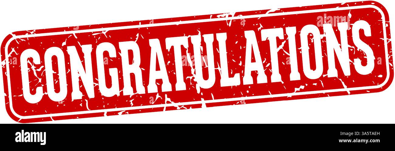 congratulations stamp. congratulations rectangular sign isolated on ...