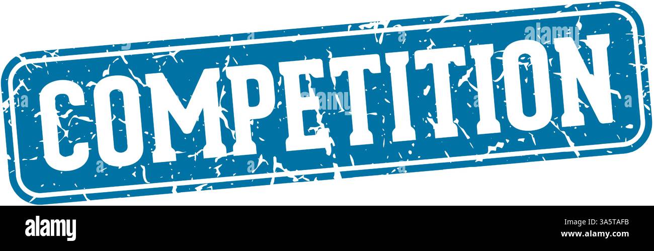 competition stamp. competition rectangular sign isolated on transparent ...