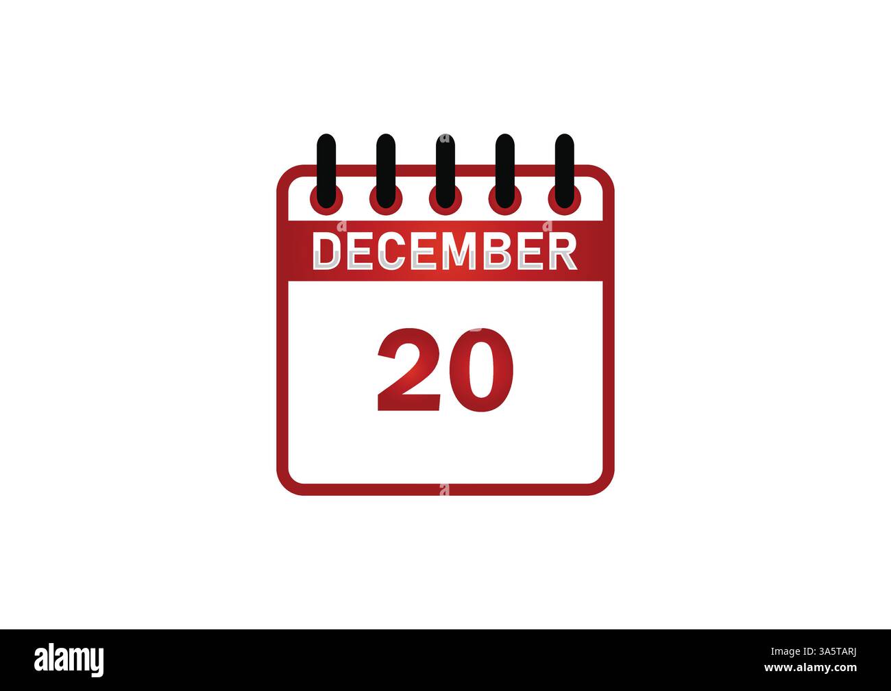 December 20 Calendar Icon – Important Date, Holidays, Events and Facts ...