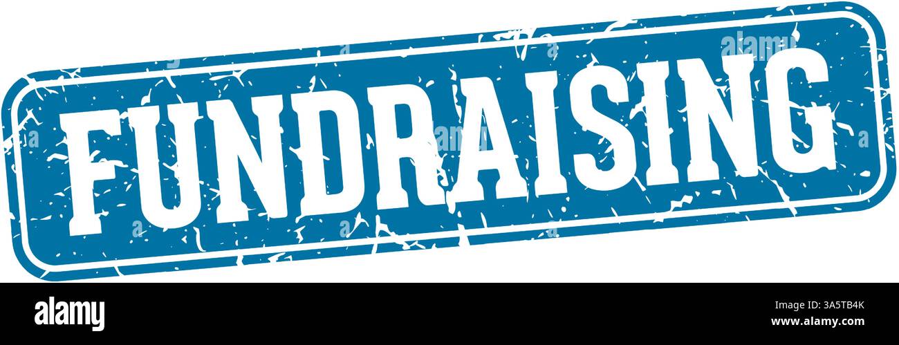 fundraising stamp. fundraising rectangular sign isolated on transparent ...