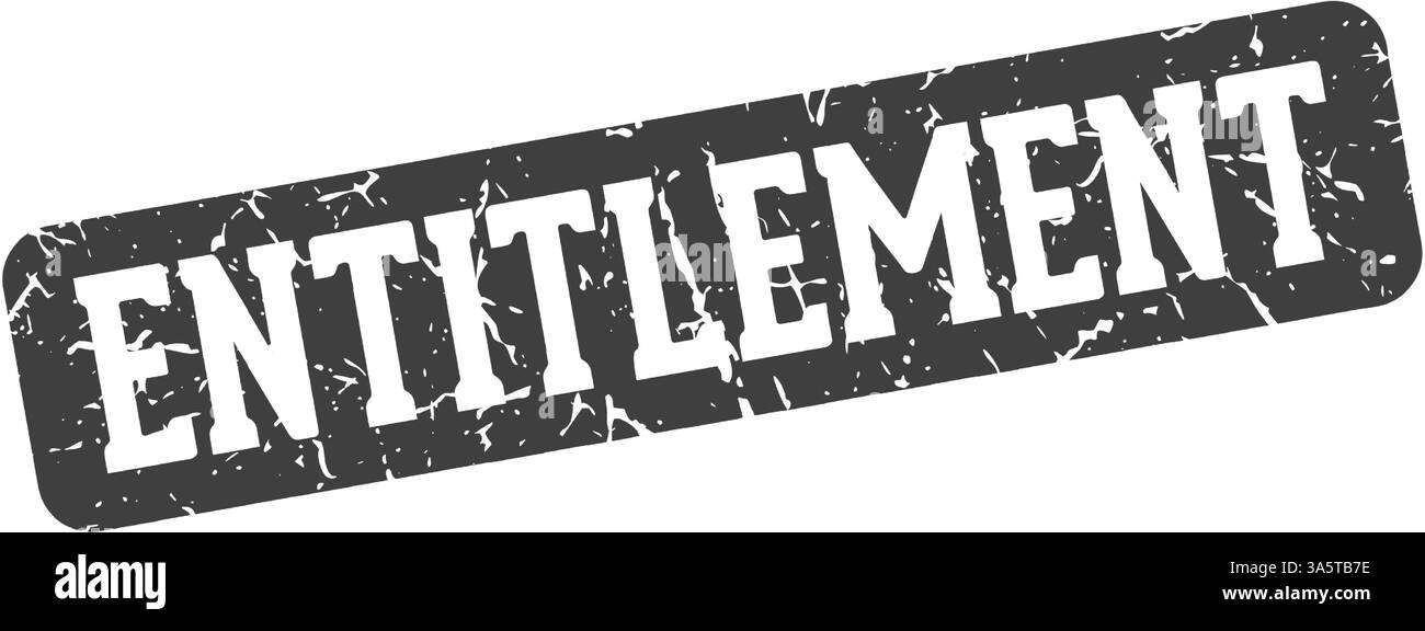 entitlement stamp. entitlement rectangular sign isolated on transparent ...