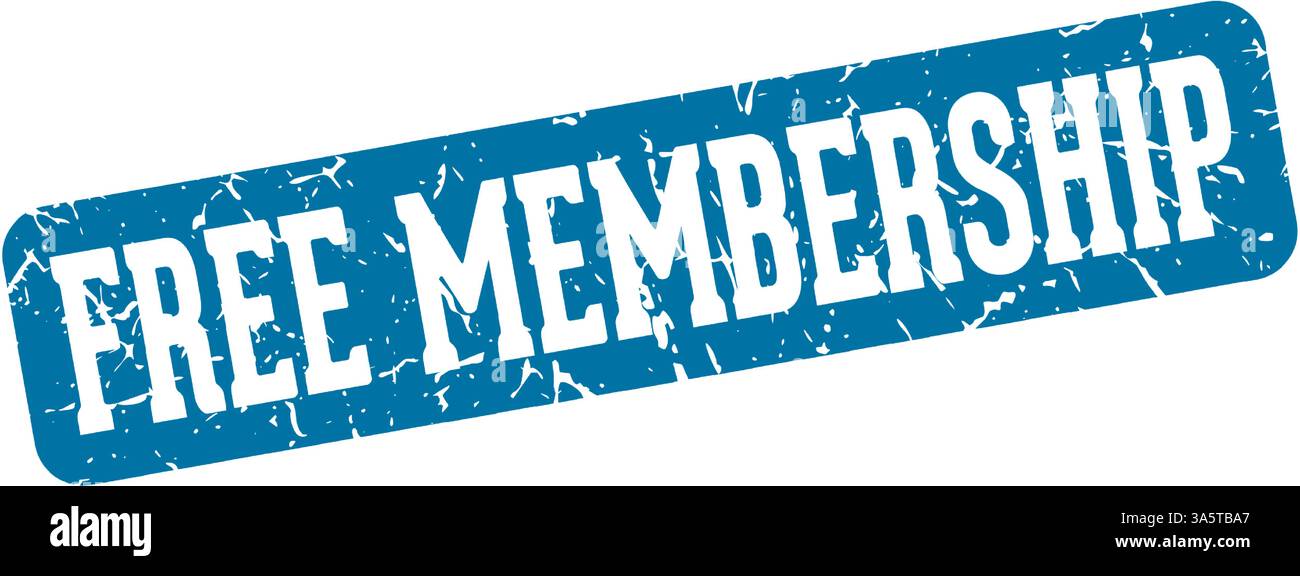 free membership stamp. free membership rectangular sign isolated on ...