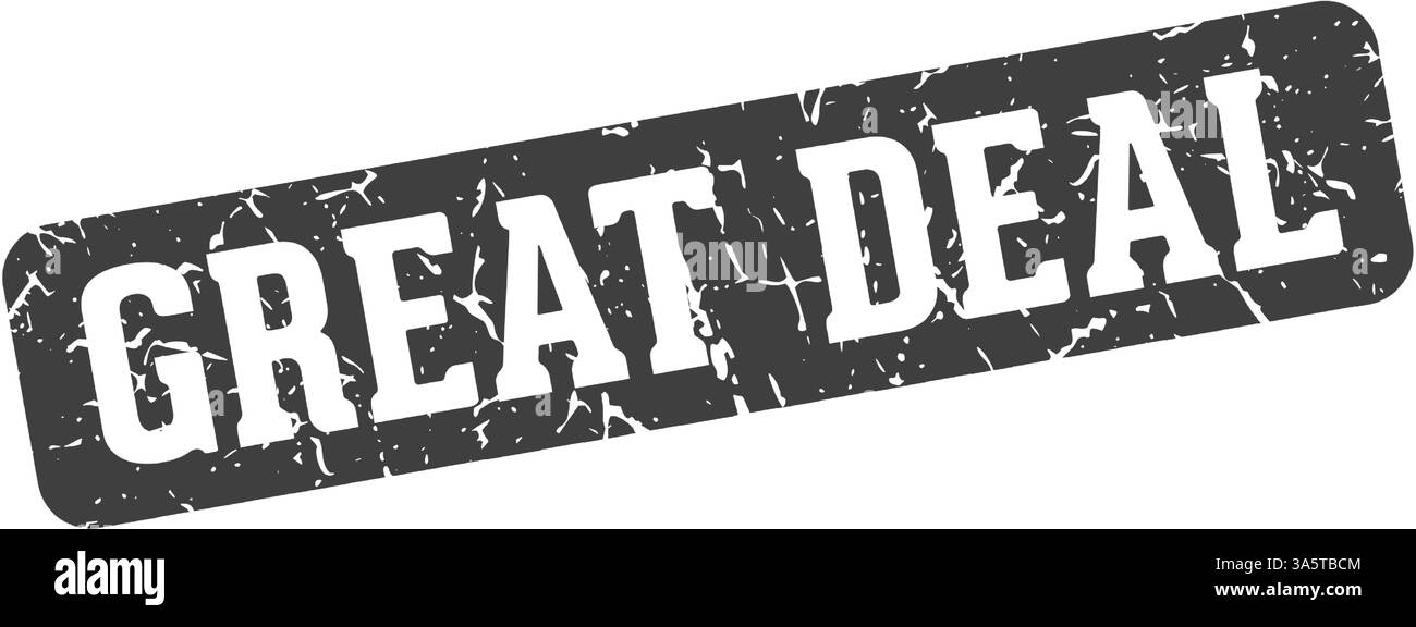 great deal stamp. great deal rectangular sign isolated on transparent ...