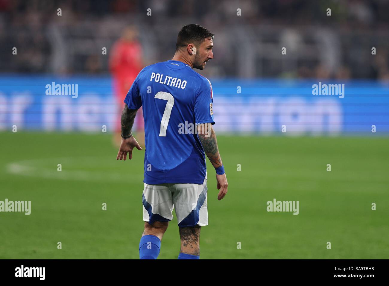 Matteo Politano (Italy) ; during the Uefa Nations League 2025 match ...