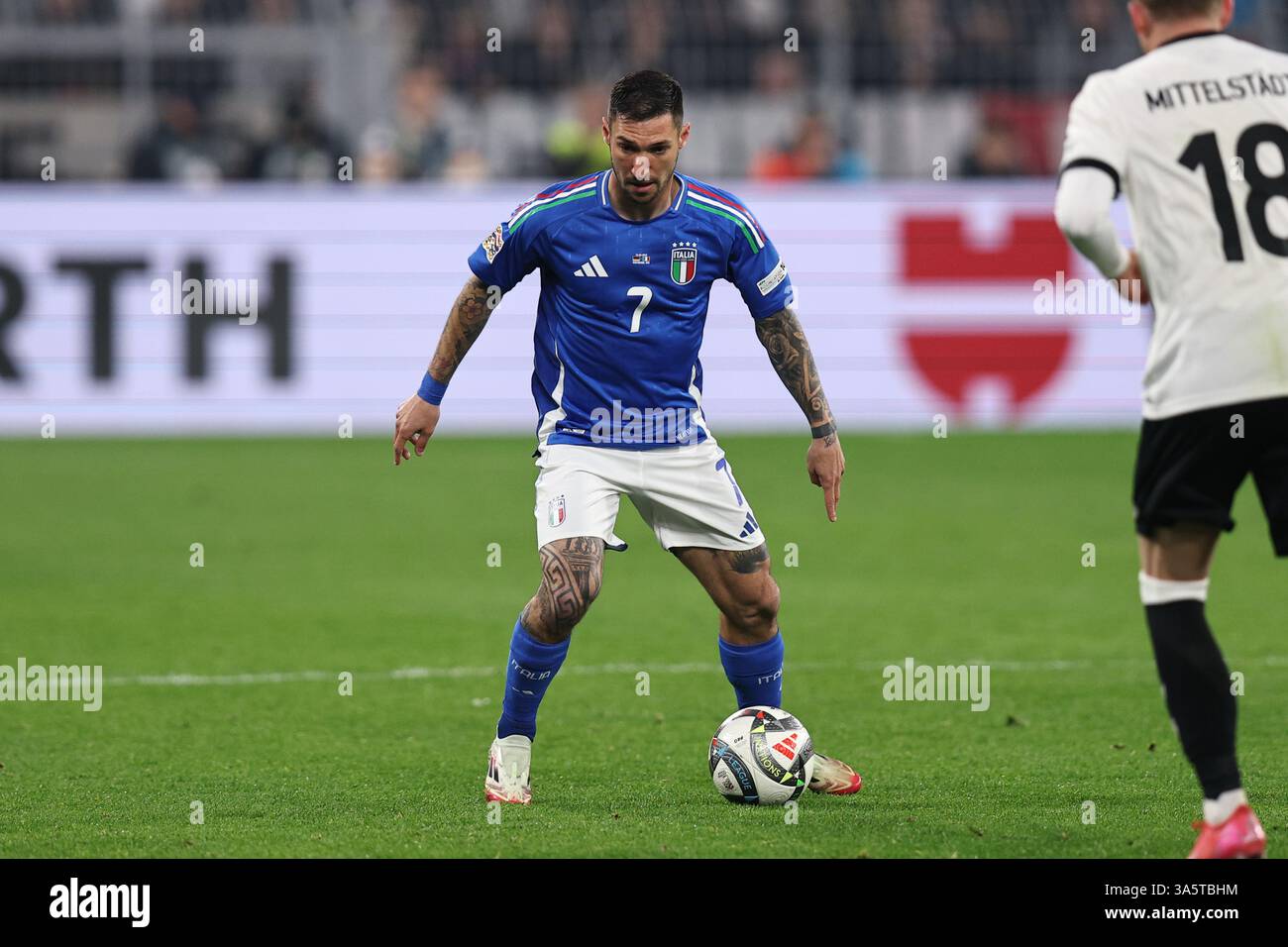 Matteo Politano (Italy) ; during the Uefa Nations League 2025 match ...