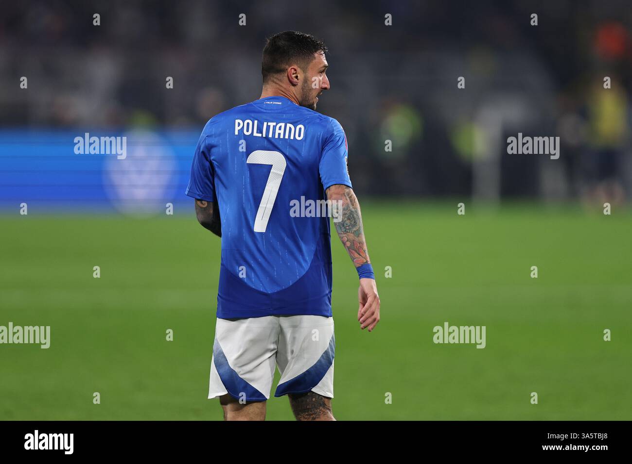 Matteo Politano (Italy) ; during the Uefa Nations League 2025 match ...