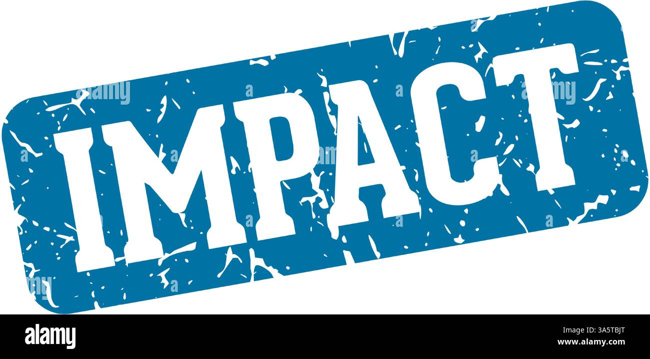 impact stamp. impact rectangular sign isolated on transparent ...