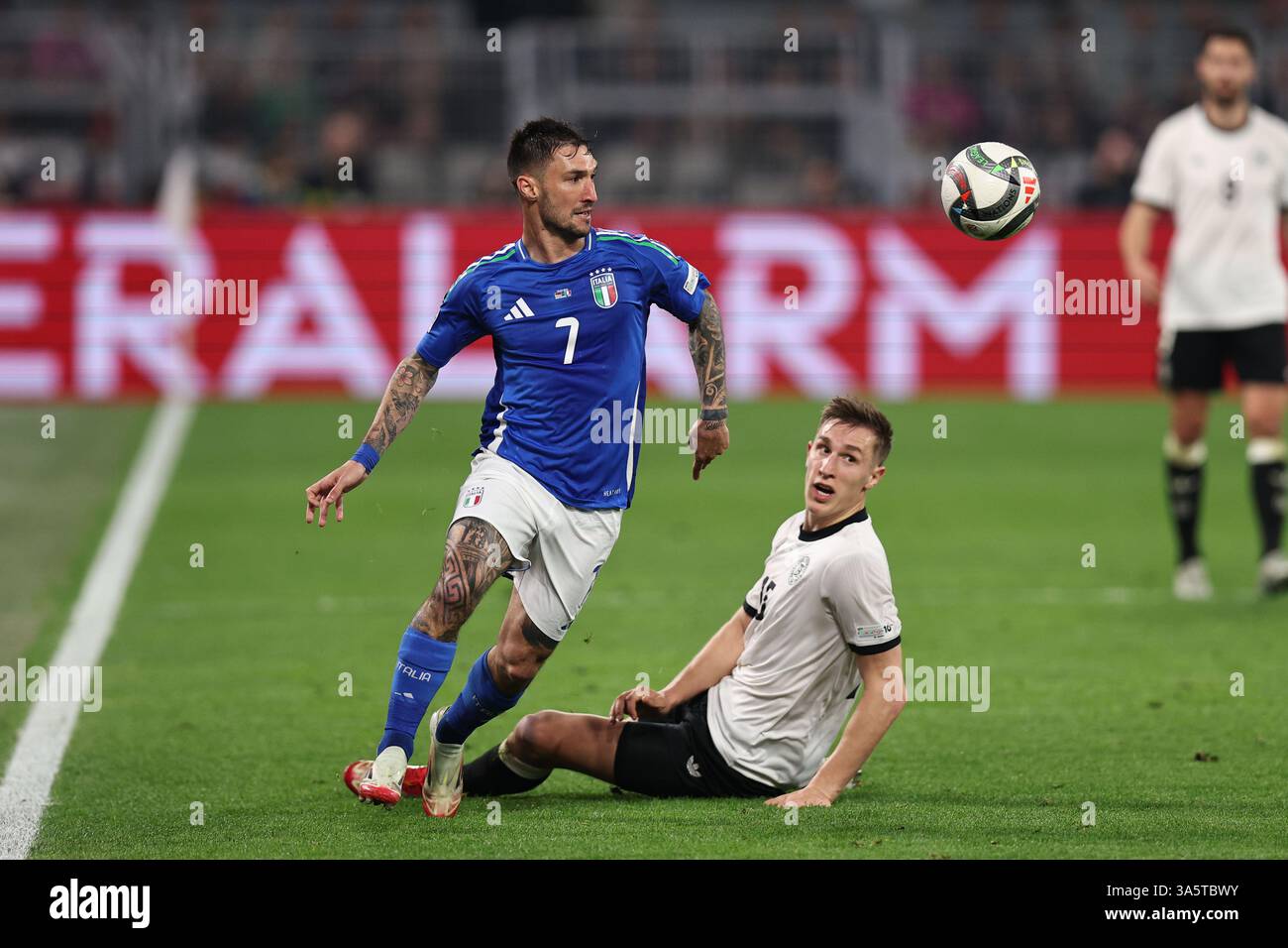 Matteo Politano (Italy)Nico Schlotterbeck (Germany) ; during the Uefa ...