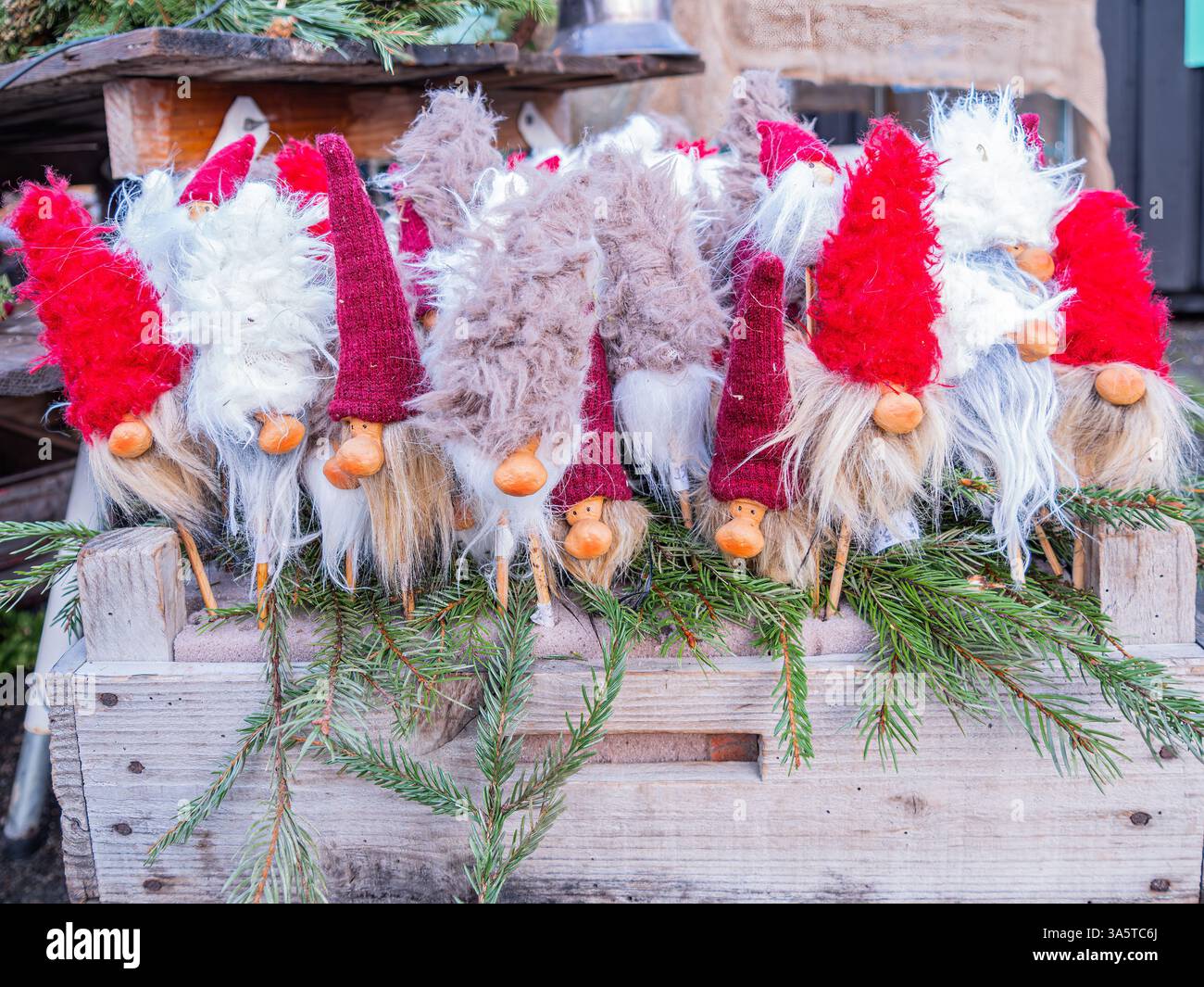 Stockholm, Sweden - 21 December 2024: A collection of whimsical gnome ...