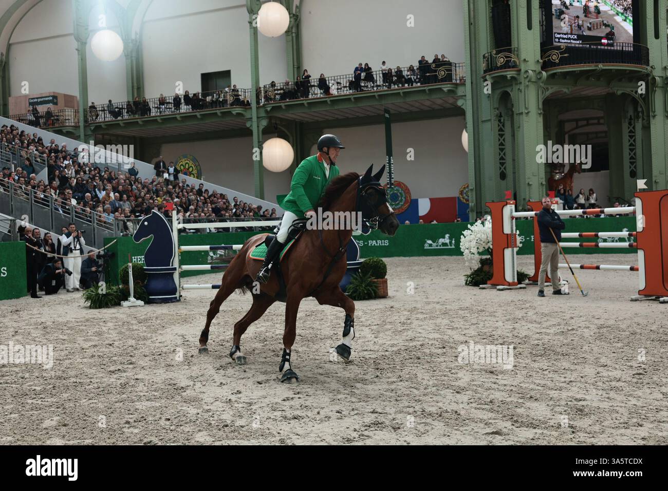Gerfried PUCK of Austria with Equitron naxcel v during the Grand Prix ...