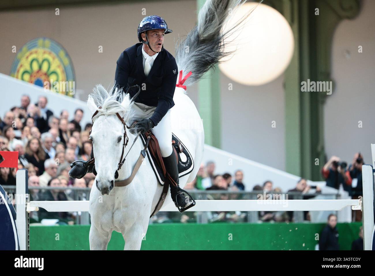 Gregory COTTARD of France with Cocaine du val during the Grand Prix ...