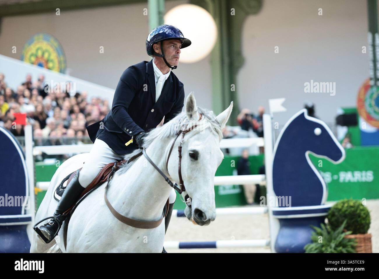 Gregory COTTARD of France with Cocaine du val during the Grand Prix ...