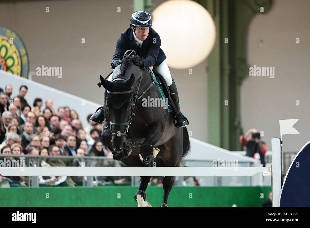 Robert WHITAKER of Great Britain with Vermento during the Grand Prix ...
