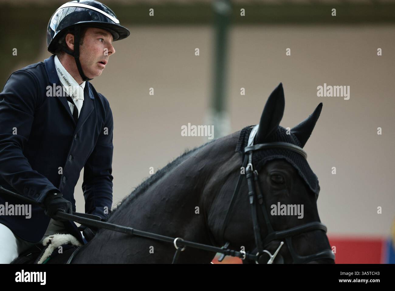 Robert WHITAKER of Great Britain with Vermento during the Grand Prix ...