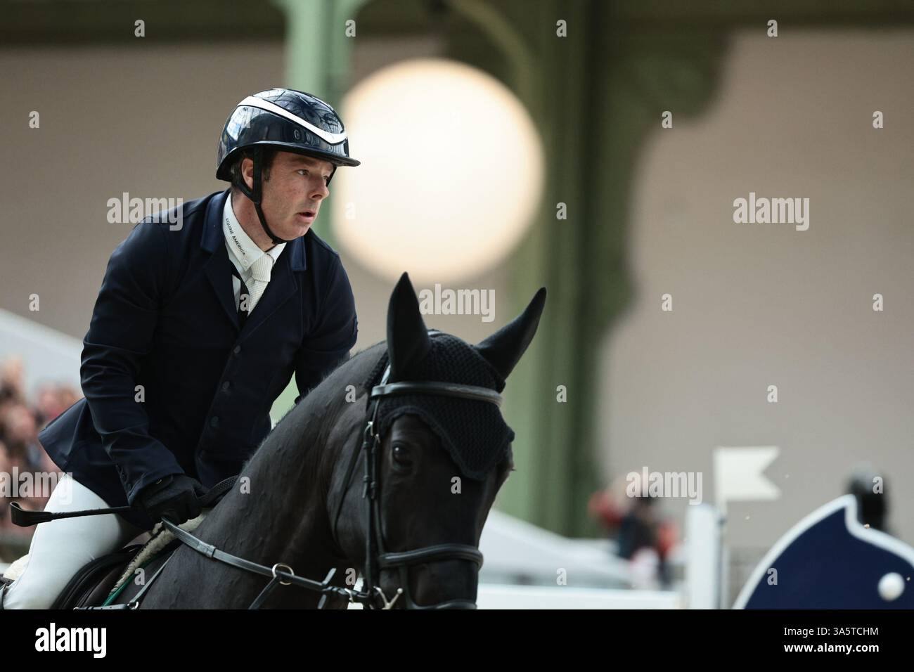 Robert WHITAKER of Great Britain with Vermento during the Grand Prix ...