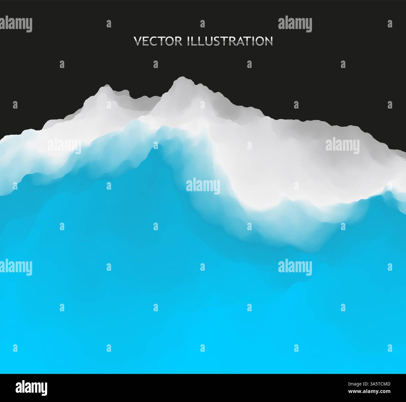 Abstract Landscape Background. 3d Vector Illustration Stock Vector ...