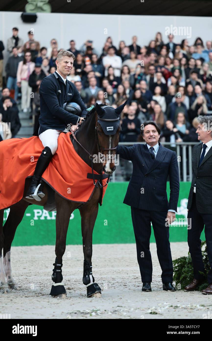 Paris, France. 23rd Mar, 2025. Max KÜHNER of Austria with Eic julius ...