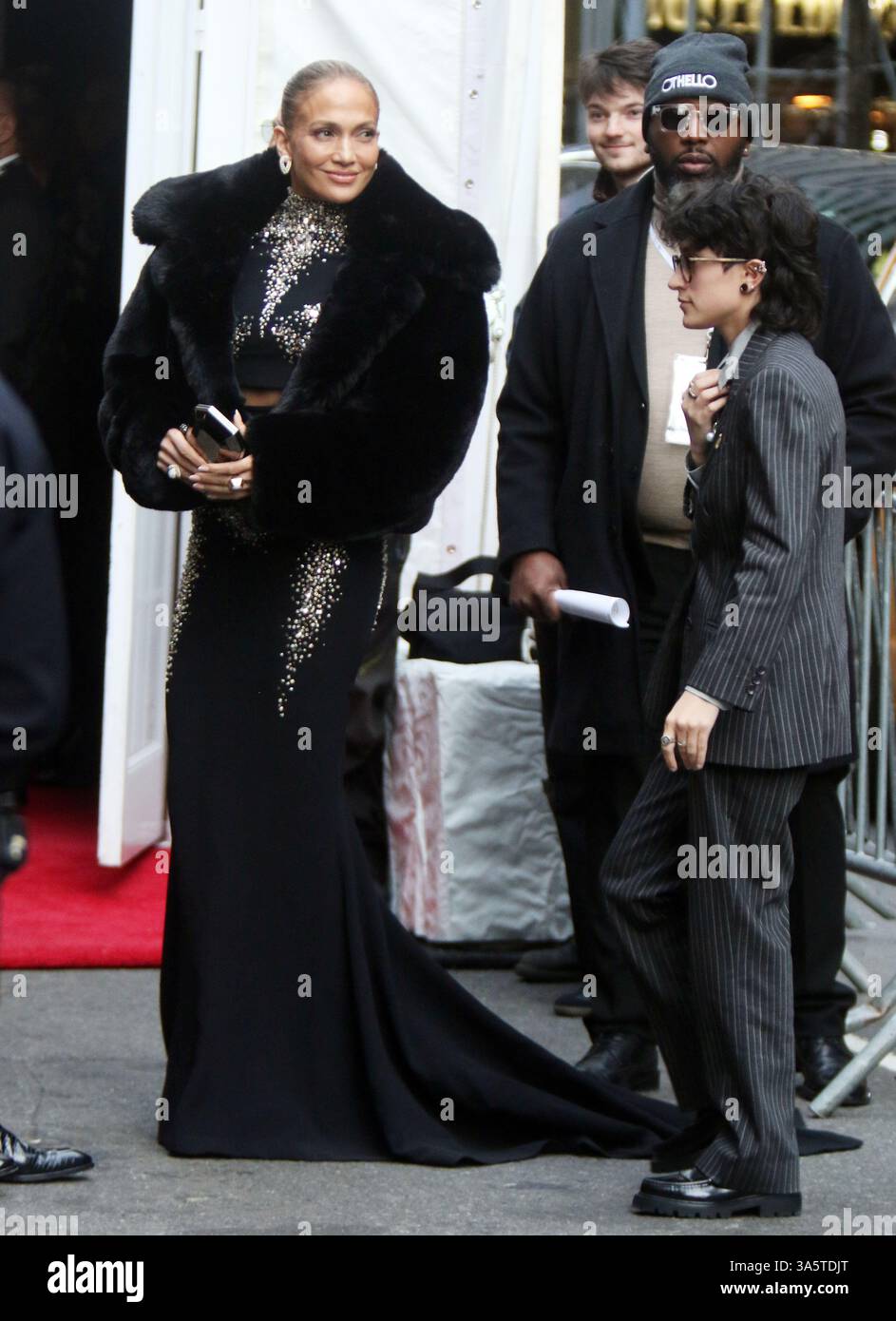 New York, USA. March 23, 2025 Jennifer Lopez and Emme Maribel Muniz ...