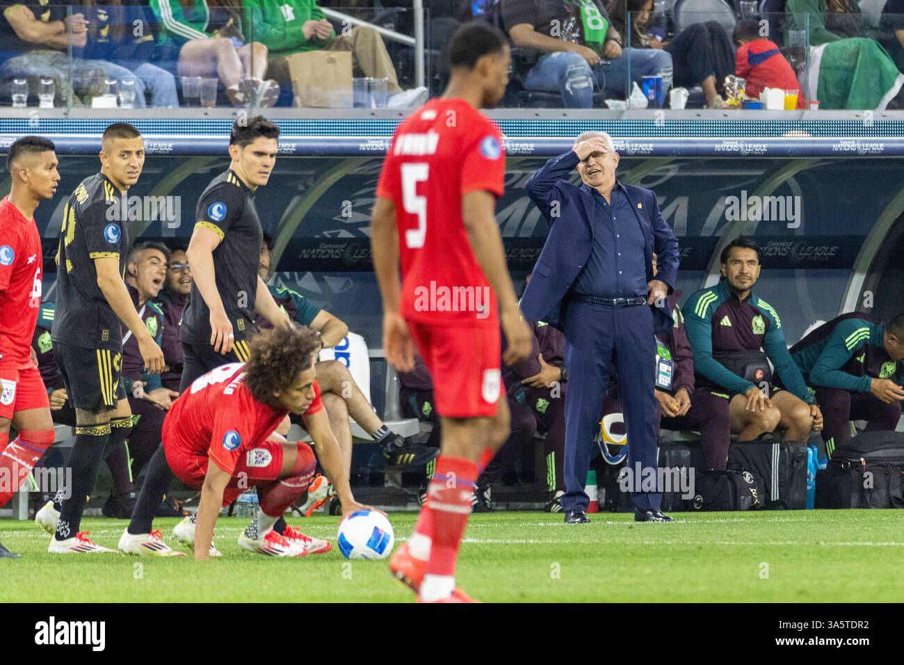 Inglewood, United States. 23rd Mar, 2025. Panama head coach Thomas ...