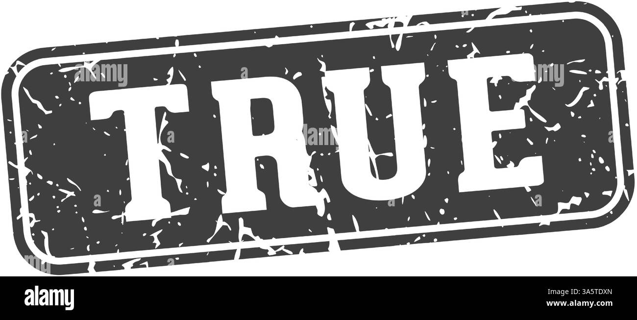 true stamp. true rectangular sign isolated on transparent background Stock Vector Image & Art ...