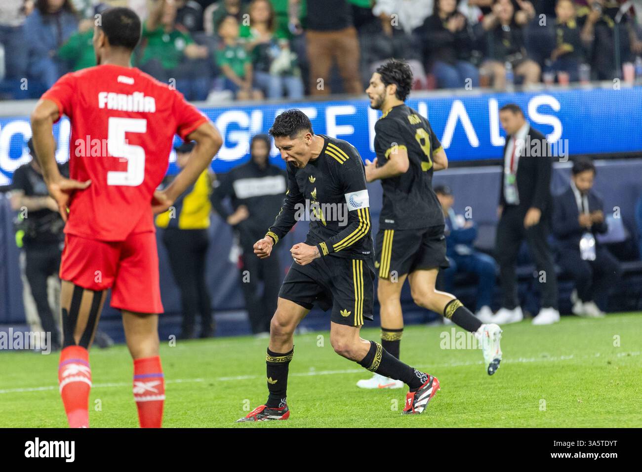 Mexico’s Edson Álvarez #4 reacts after a penalty call against the ...