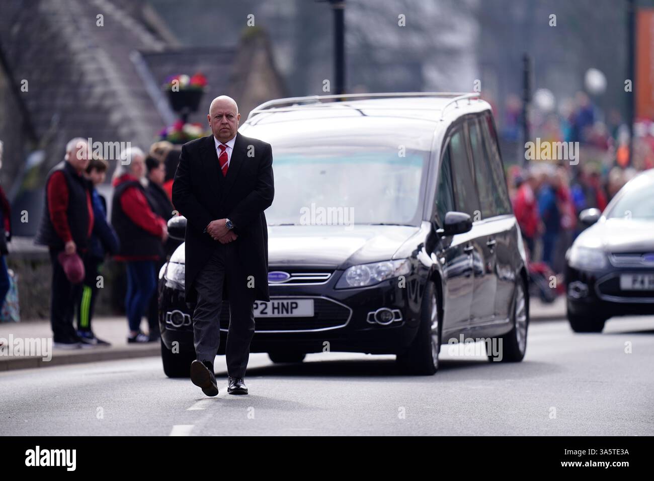 The hearse carrying the coffin of 10-year-old Poppy Atkinson makes its ...