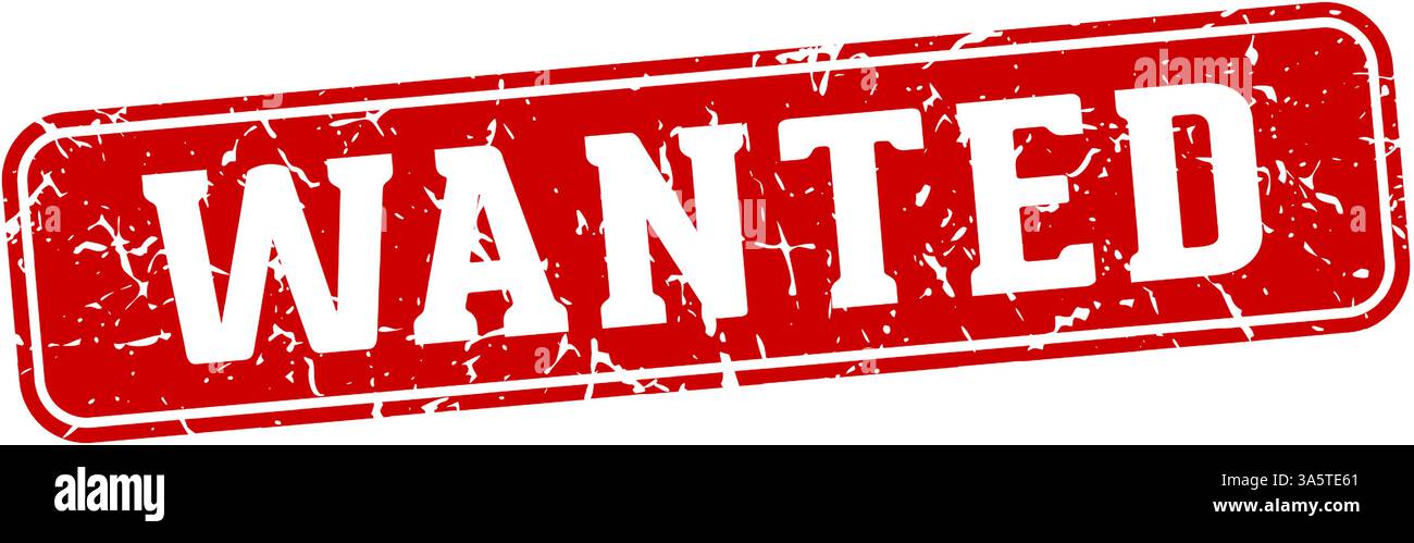 wanted stamp. wanted rectangular sign isolated on transparent ...
