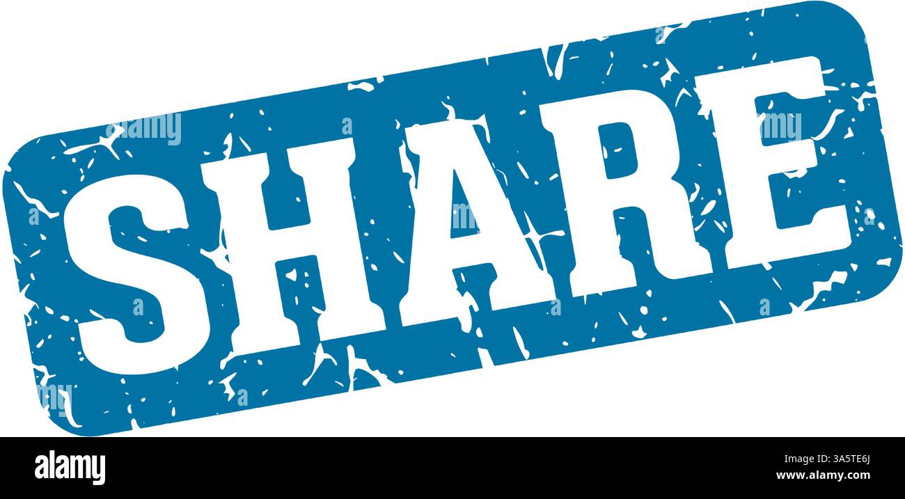 share stamp. share rectangular sign isolated on transparent background ...