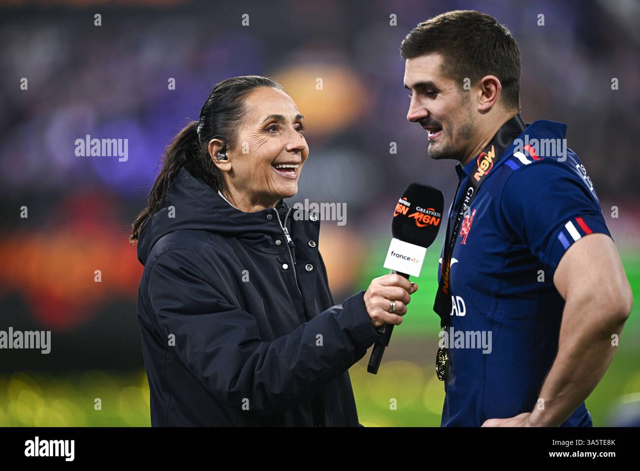 France Télévisions journalist Helene Macurdy, Thomas Ramos of France ...