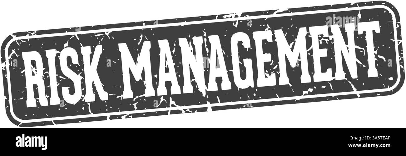 risk management stamp. risk management rectangular sign isolated on ...