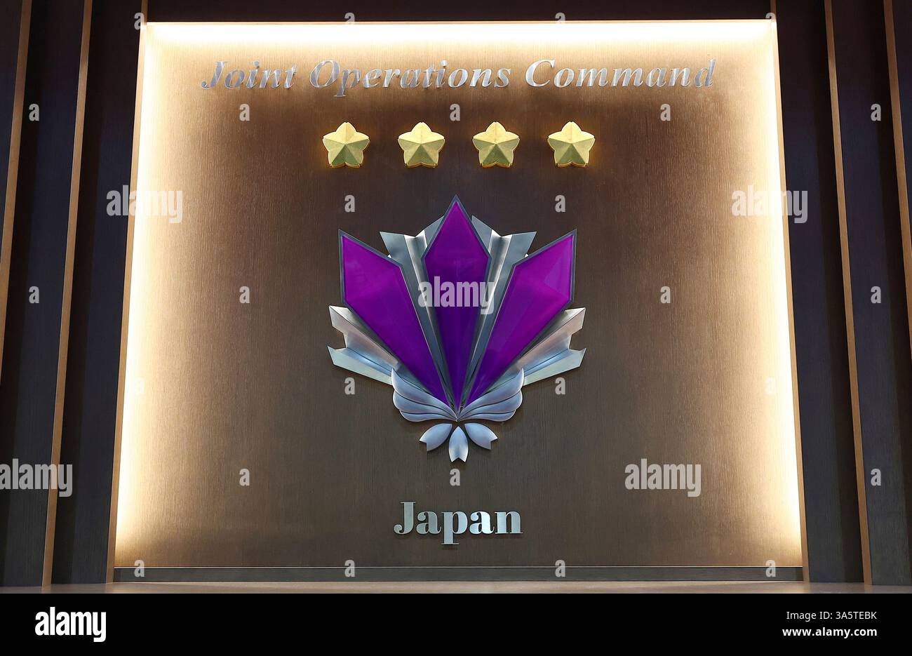 A photo shows a logo of the newly established Joint Operations Command ...