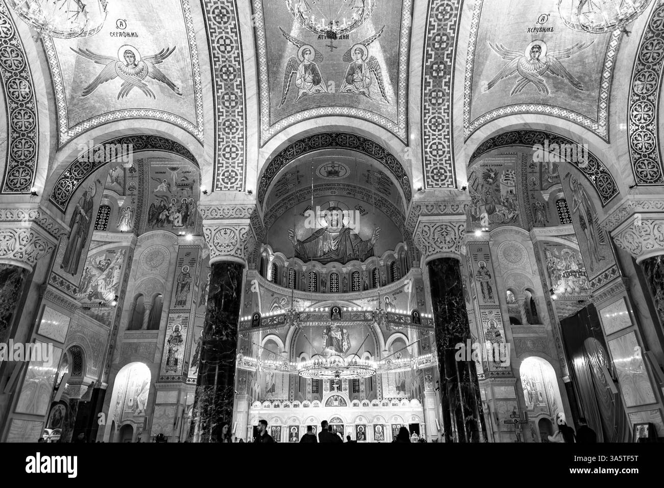 Fresco jesus on ceiling Black and White Stock Photos & Images - Alamy