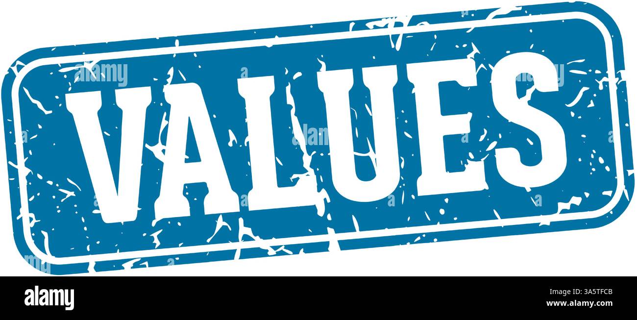 values stamp. values rectangular sign isolated on transparent ...