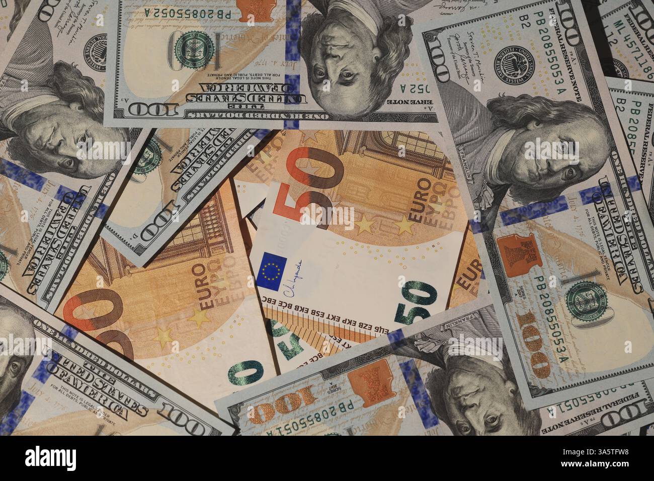 A visually captivating array of diverse currency notes featuring a ...