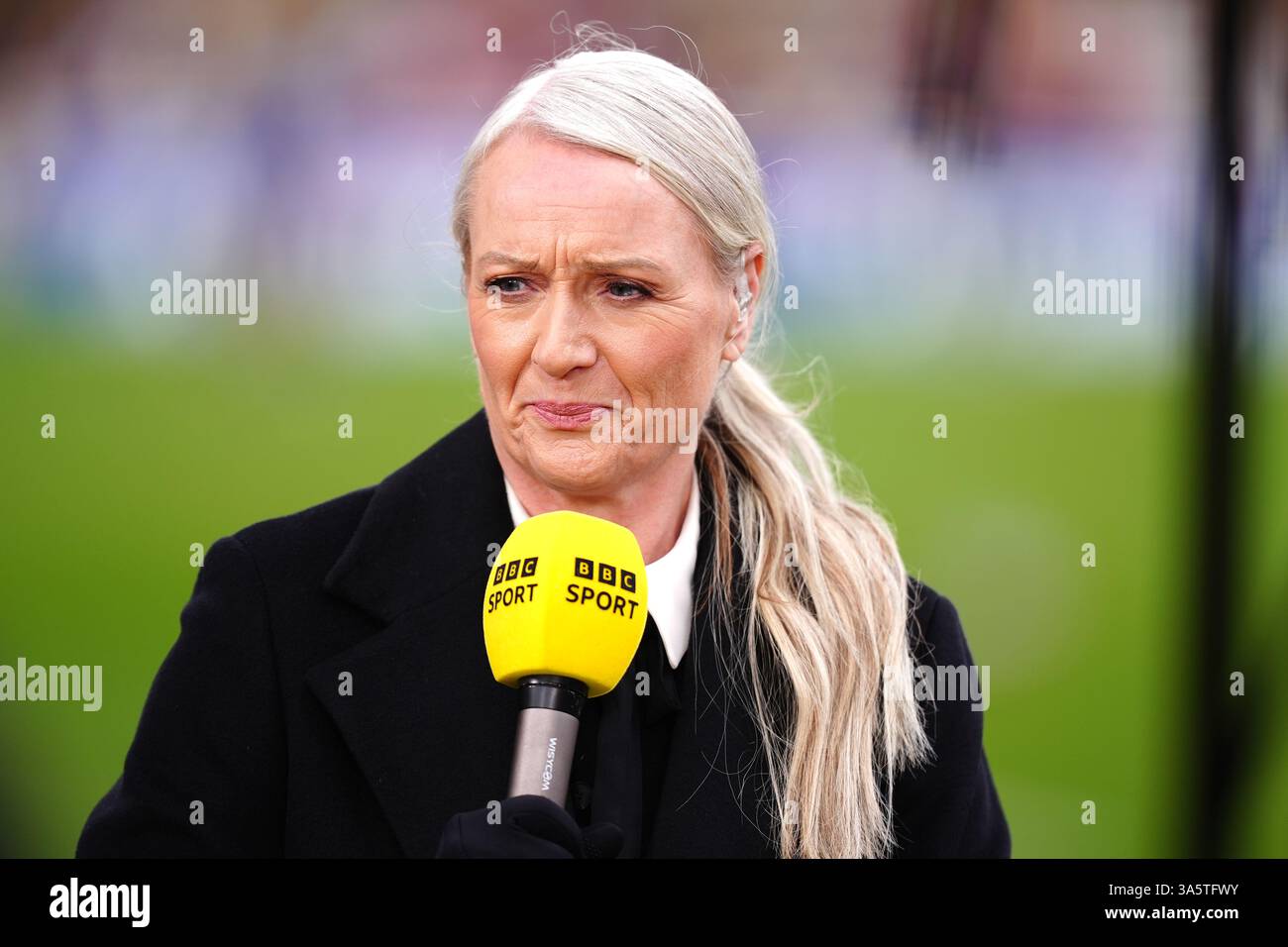 BBC Sport commentator Sonja McLaughlan before the Guinness Women's Six ...