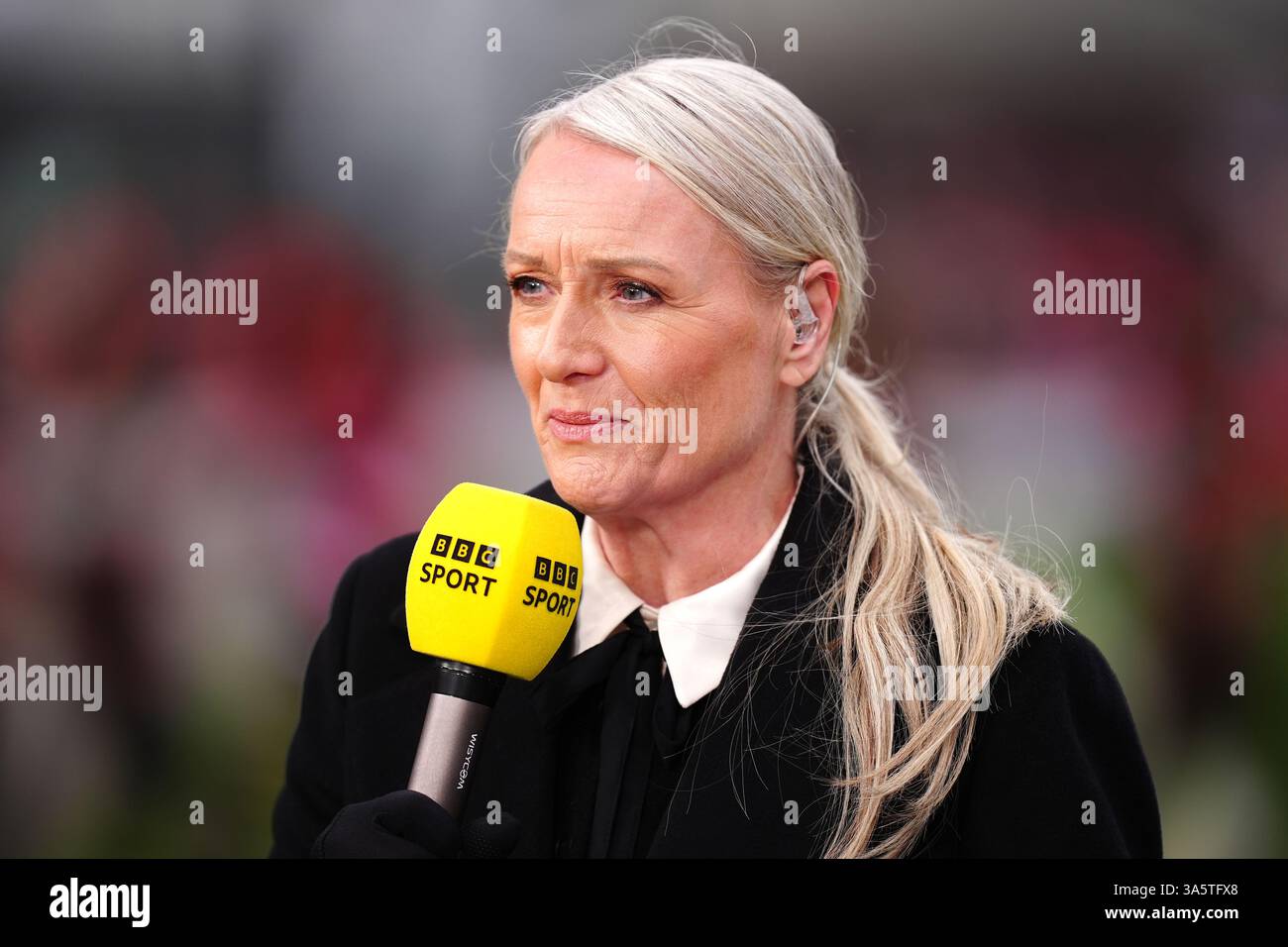 BBC Sport commentator Sonja McLaughlan before the Guinness Women's Six ...